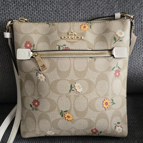 Coach | Bags | Coach Mini Rowan File Bag In Signature Canvas With ...